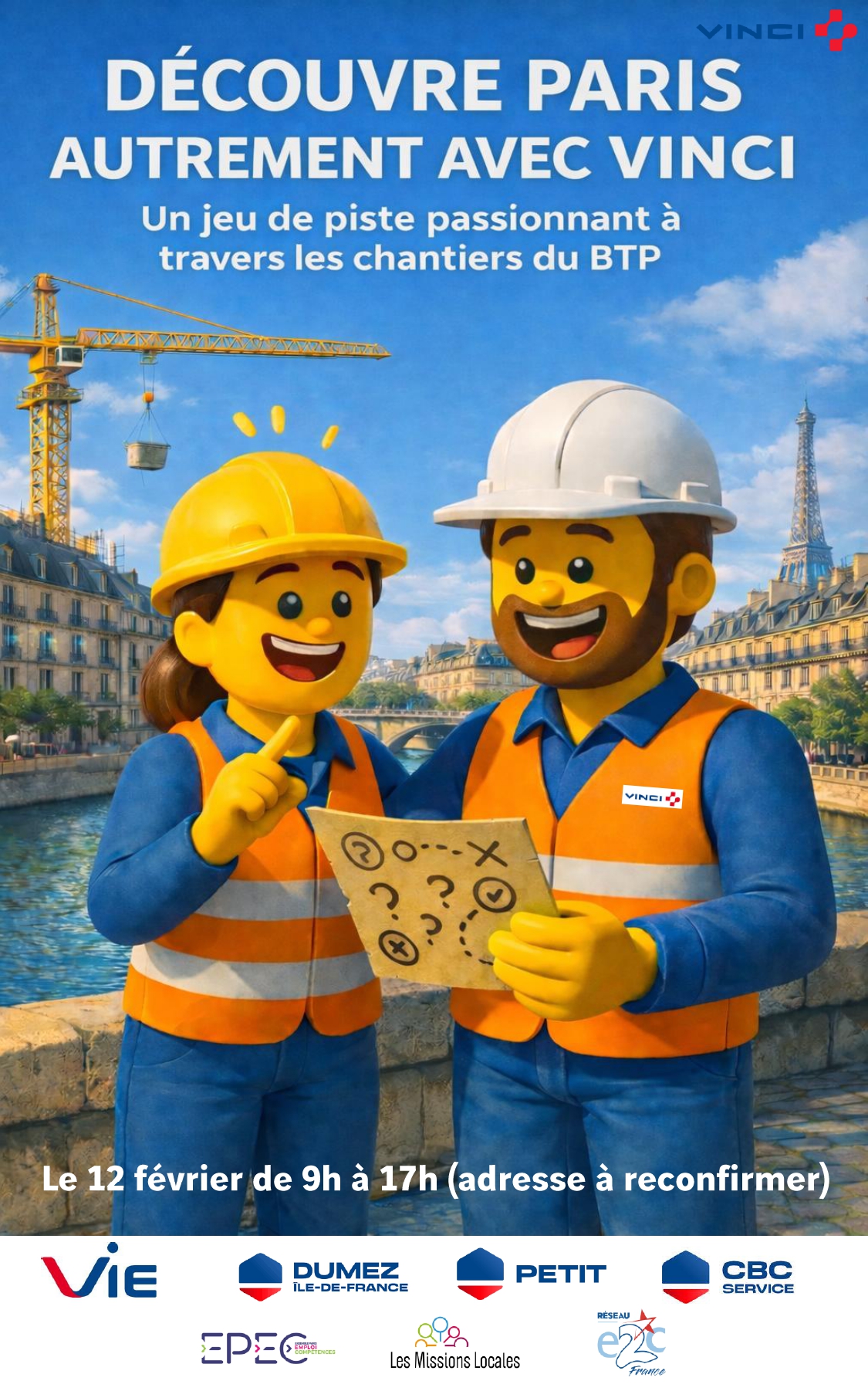 Mission Locale de Paris - DÉCOUVRE LES MÉTIERS DU BTP AUTREMENT 👀 🔍 JEU ...